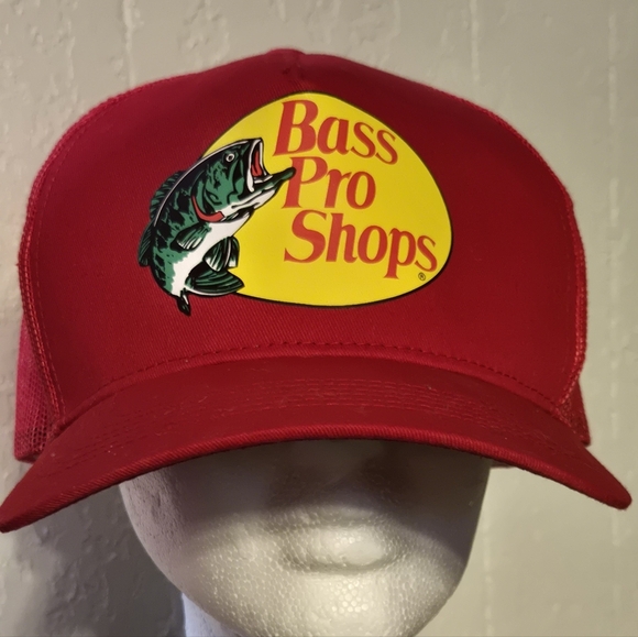 Bass Pro Shops | Accessories | Red Cap For Fish Enthusiasts | Poshmark